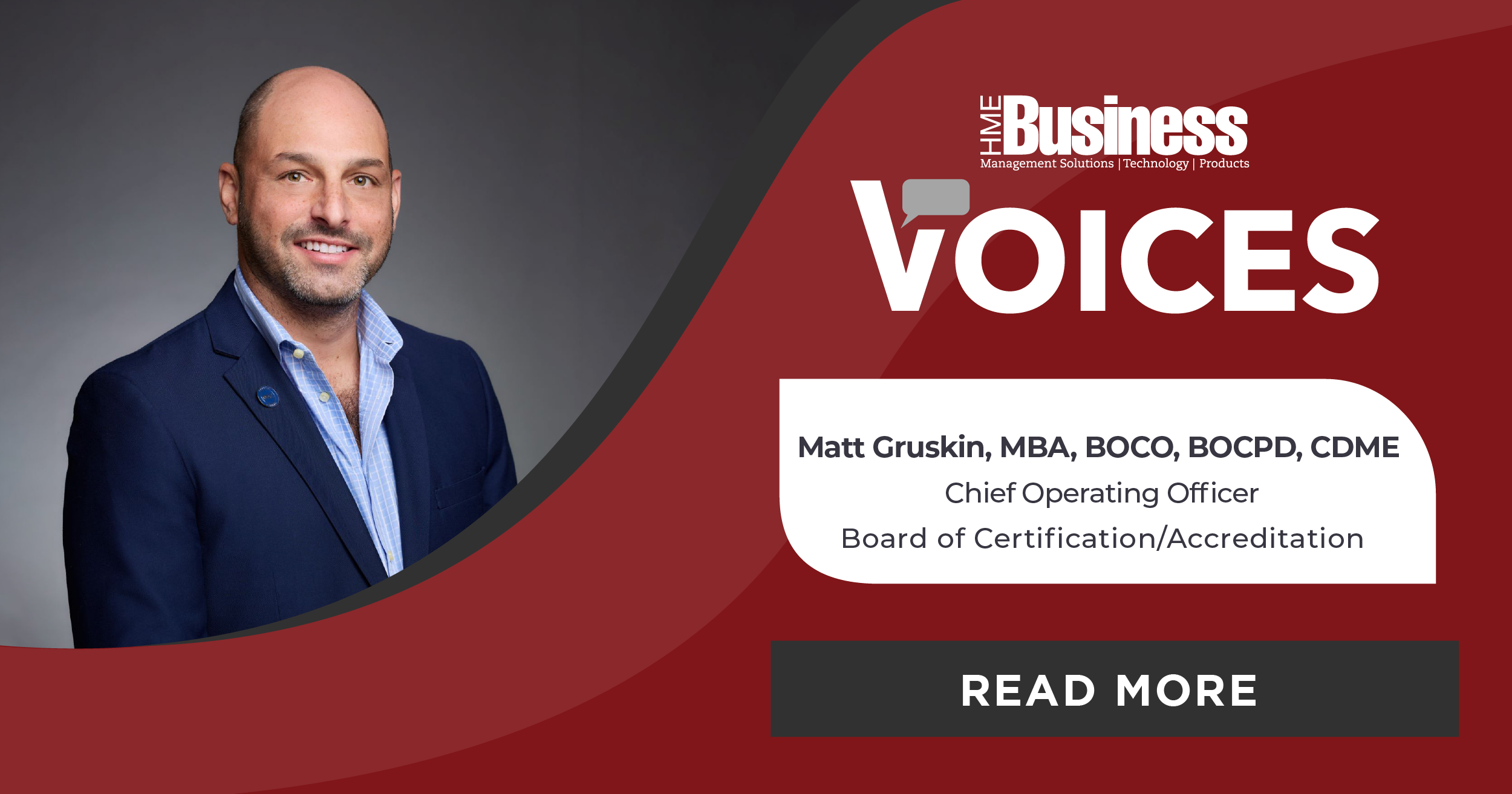 Voices: Matt Gruskin, MBA, BOCO, BOCPD, CDME, Chief Operating Officer ...